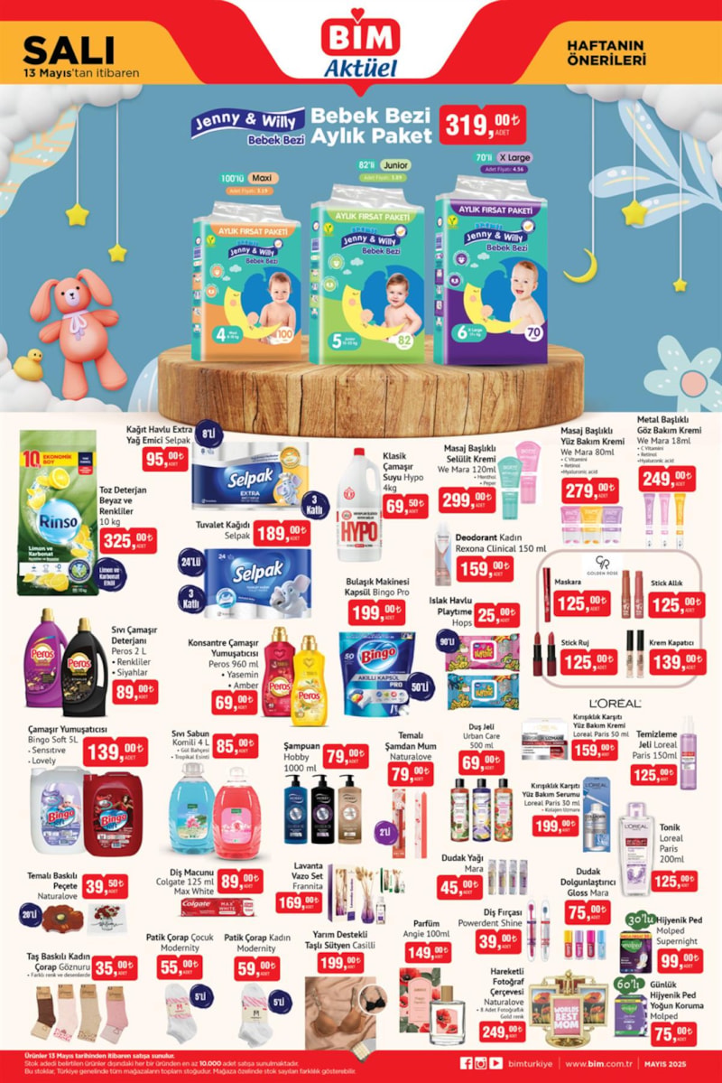 BİM fiyatları dibe çekti, duyan akın etti! Deterjan 89.00 TL, Selpak 95 ...