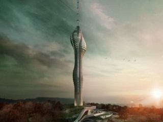 Çamlıca Kulesi'nin anteni kule içinde monte ediliyor - Ensonhaber
